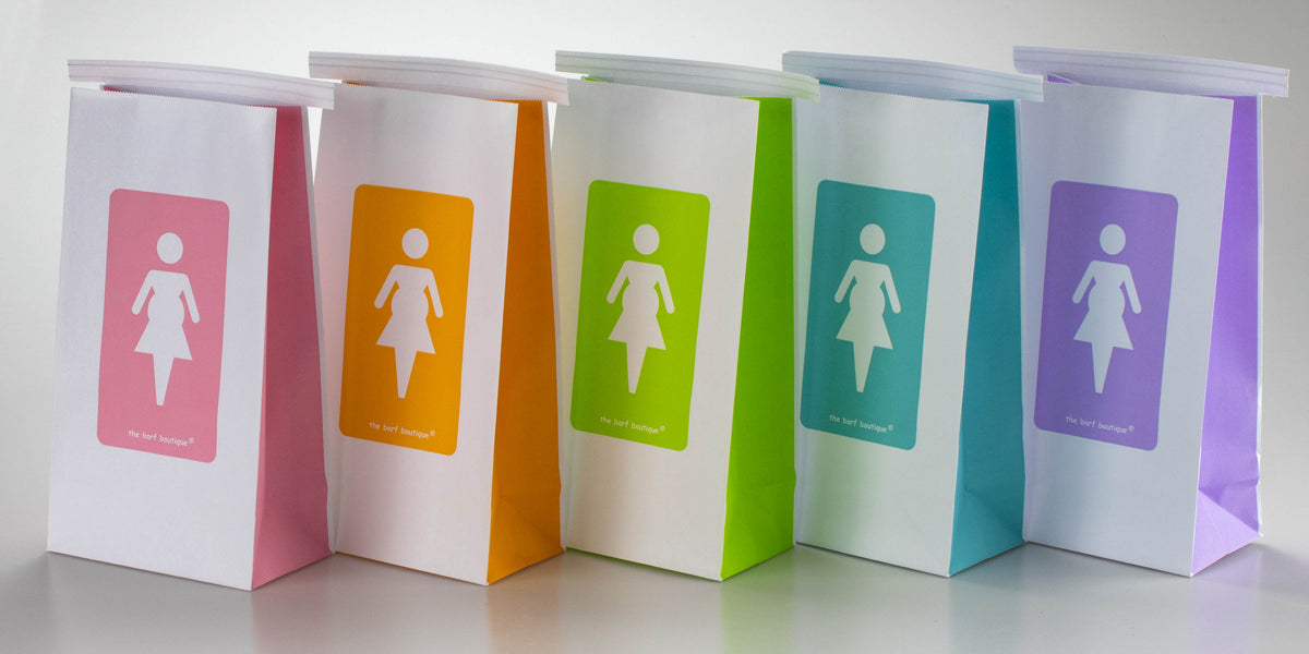 Classic White Vomit Barf Bags | The Barf Boutique — www.barfboutique.com