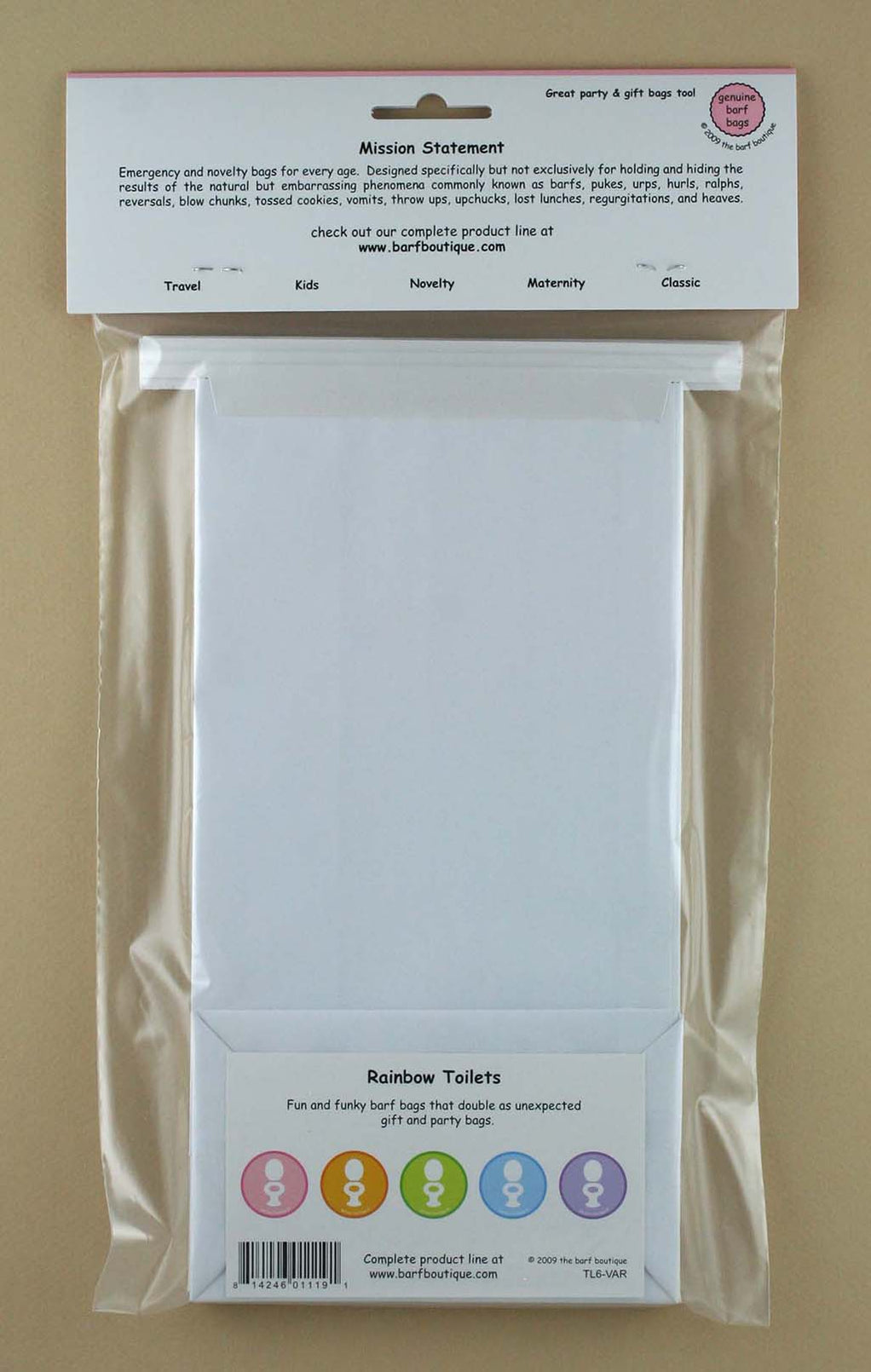 Rainbow Toilets Barf Bags | The Barf Boutique — www.barfboutique.com